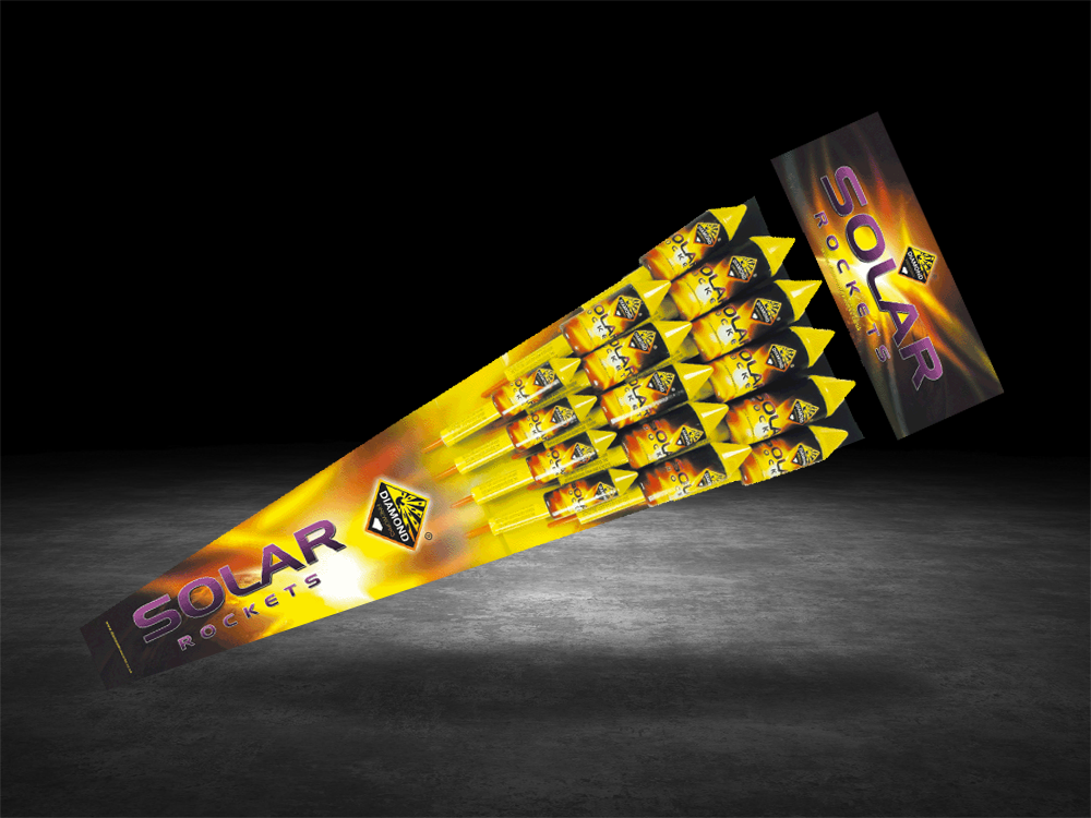 Solar | 15 Rocket Pack | Diamond Fireworks