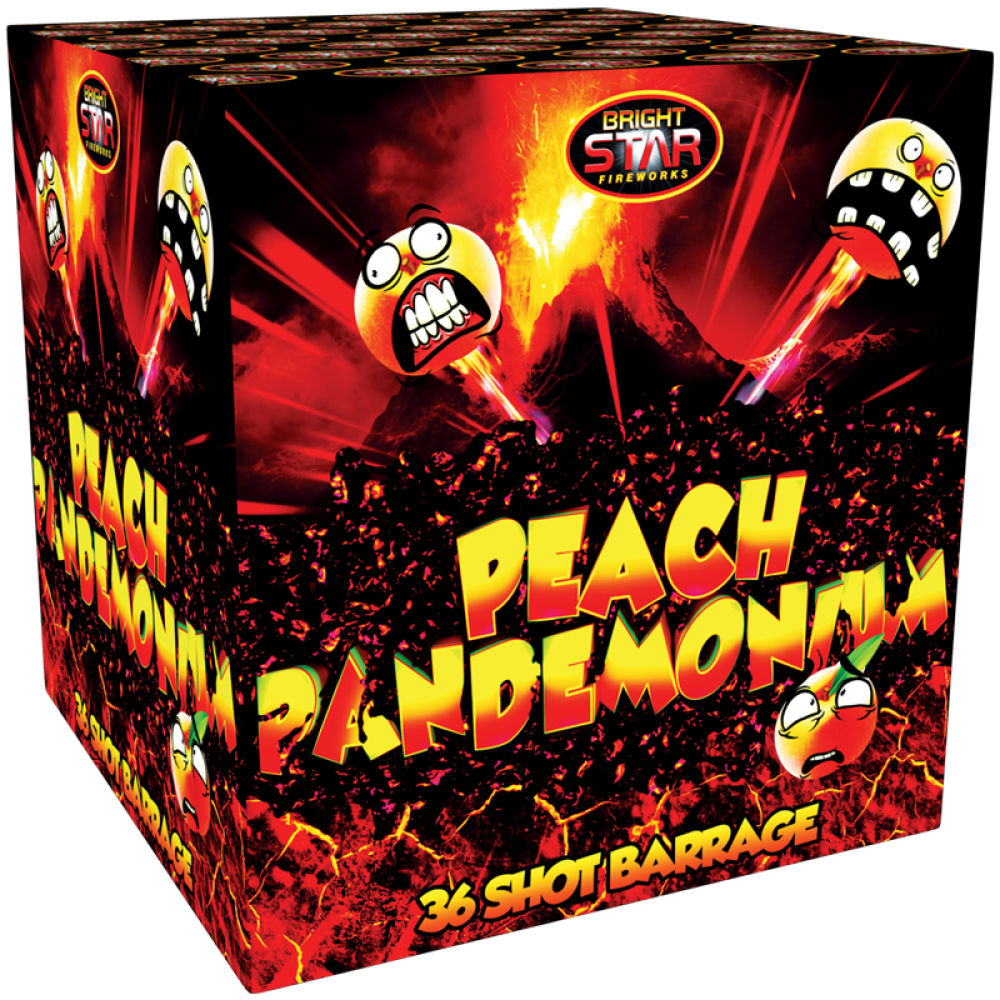 Peach Pandemonium | 36 Shot Barrage | Bright Star Fireworks