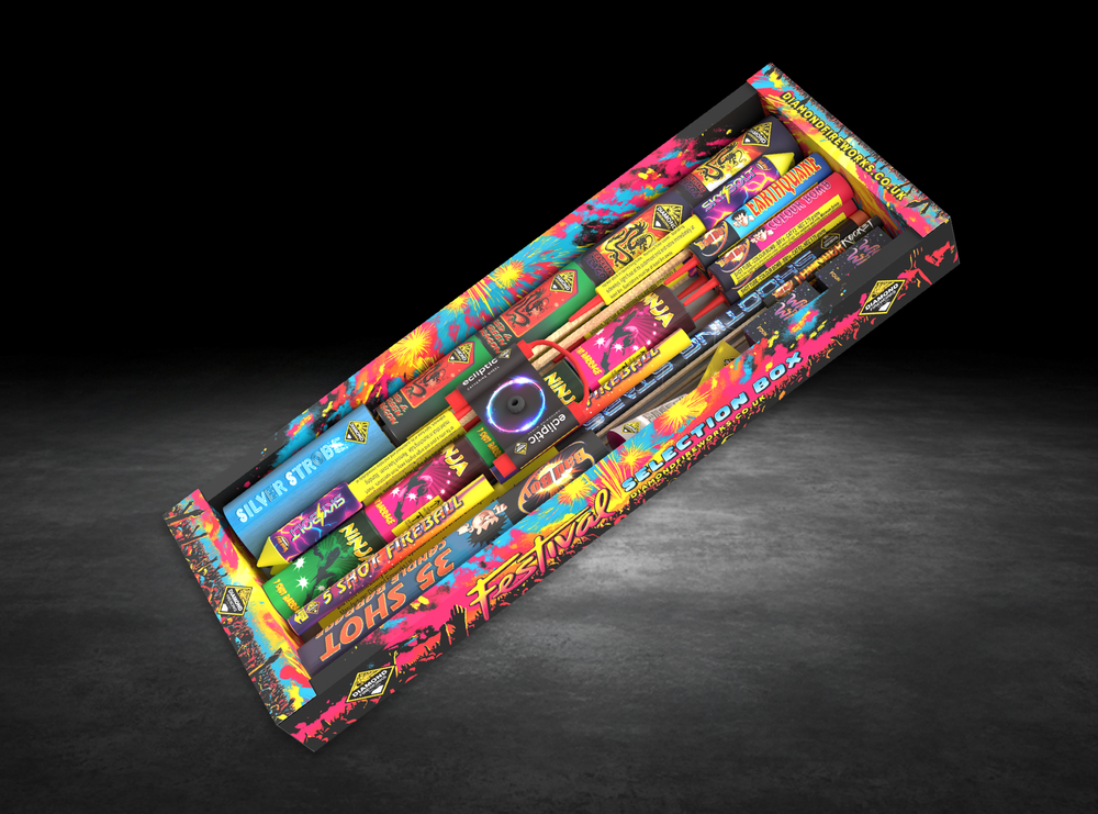 Festival | 29 Piece Selection Box | Diamond Fireworks