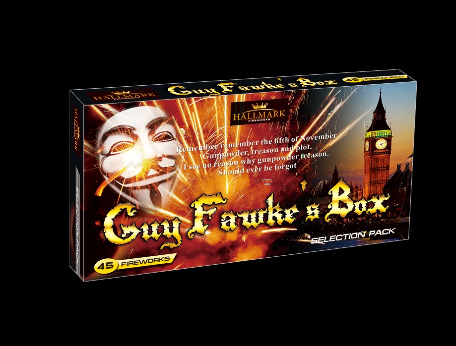 Guy Fawke's Box | 45 Piece Selection Box | Hallmark Fireworks